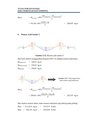 Bab 2 perencanaan gording | DOCX