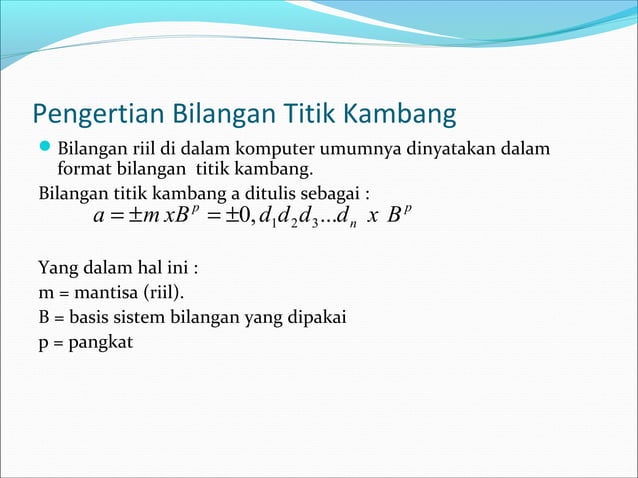 Bab 2 perhitungan galat | PPT