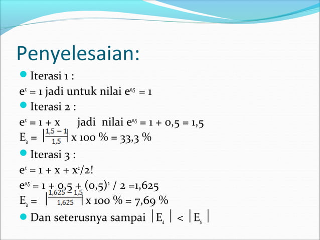 Bab 2 perhitungan galat | PPT