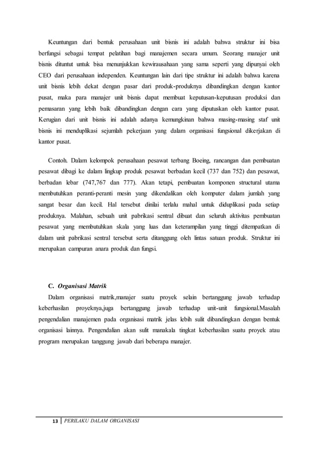 BAB 3. Perilaku Dalam Organisasi (Sistem Pengendalian Manajemen) | DOCX