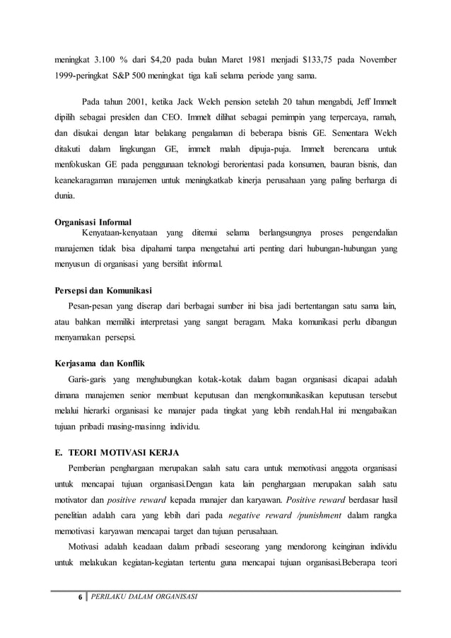 BAB 3. Perilaku Dalam Organisasi (Sistem Pengendalian Manajemen) | DOCX