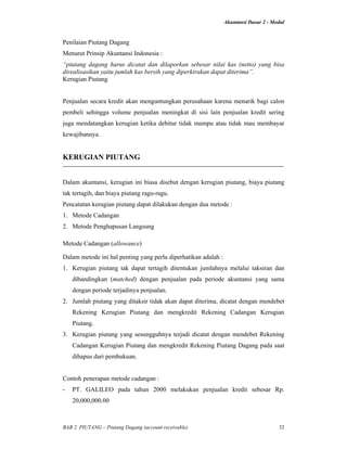 Bab 2 piutang dagang | PDF
