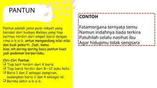 BAB 2 PUISI RAKYAT kelas 8 kurikulum merdeka | PPTX