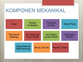 Bab 2.1 Reka Bentuk Mekanikal | PPTX