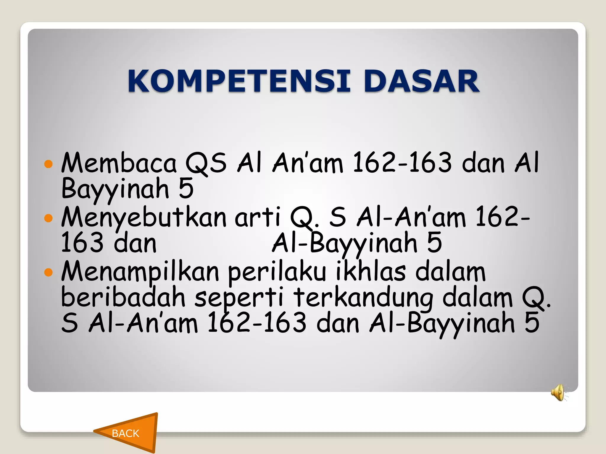 PPT bab 2 Keikhlasan dalam Beribadah | PPTX