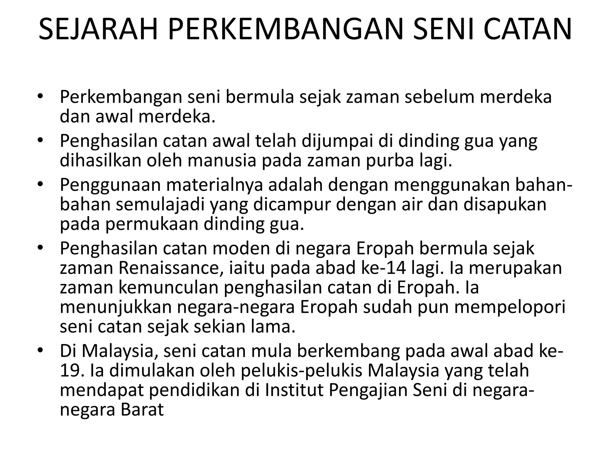 Bab 2 seni catan | PPTX