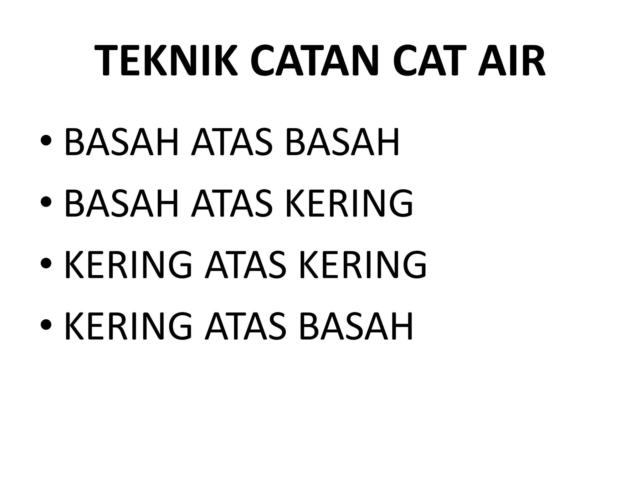 Bab 2 seni catan | PPTX