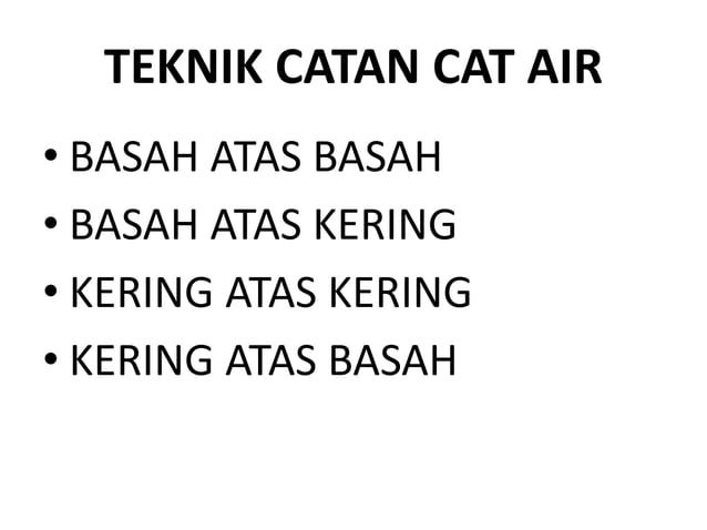 Bab 2 seni catan | PPTX