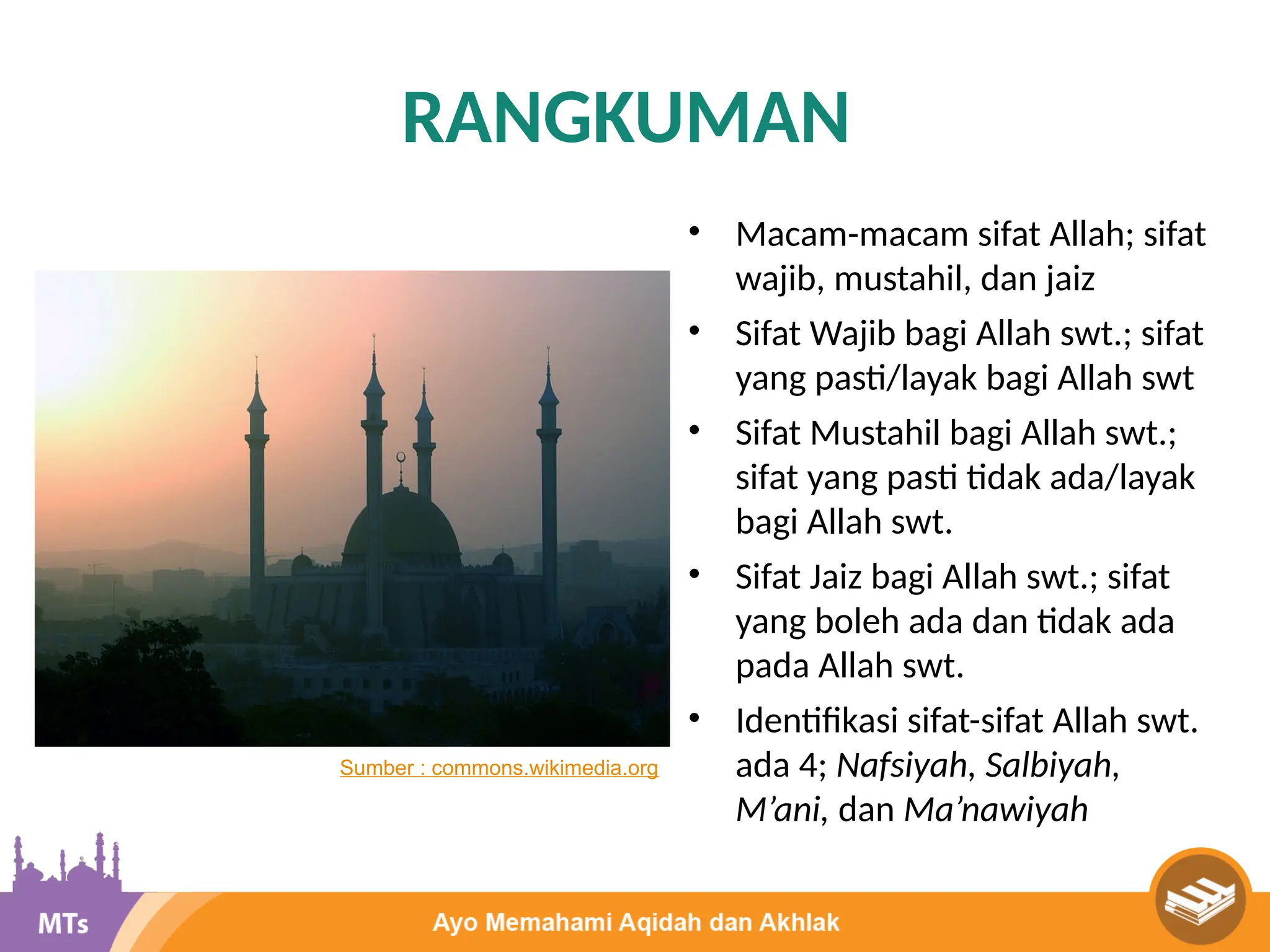 SIFAT SIFAT ALLAH SWT YANG WAJIB , MUSTAHIL DAN JAIZ | PPTX