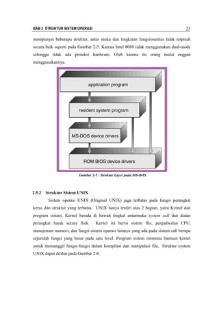 Bab 2 struktur sistem operasi | PDF