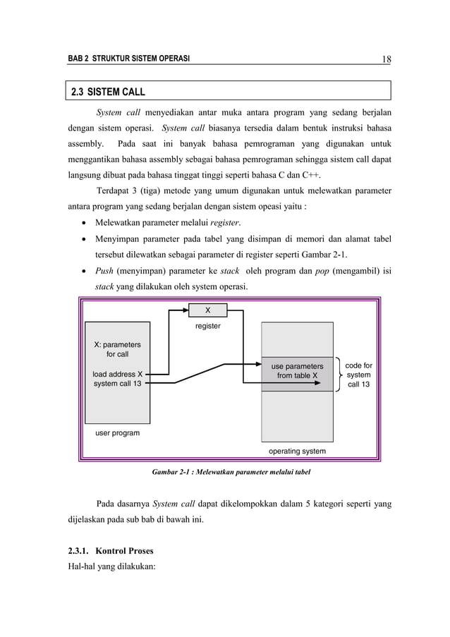 Bab 2 struktur sistem operasi | PDF
