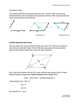 Bab 2 student (force vectors) | DOCX