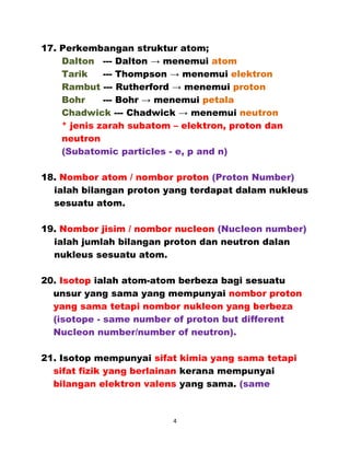 Bab 2 t4 nota | PDF