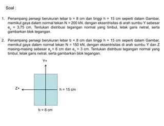 Tegangan dan Regangan Batang Akibat Lentur dan Gaya Normal.pdf