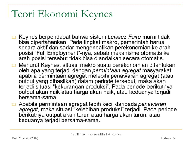 Bab 2 Teori Ekonomi Klasik dan Keyness.ppt