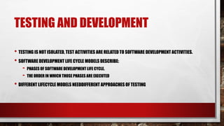 Bab 2 Testing Throughout The Software Life Cycle | PPTX | Computer ...
