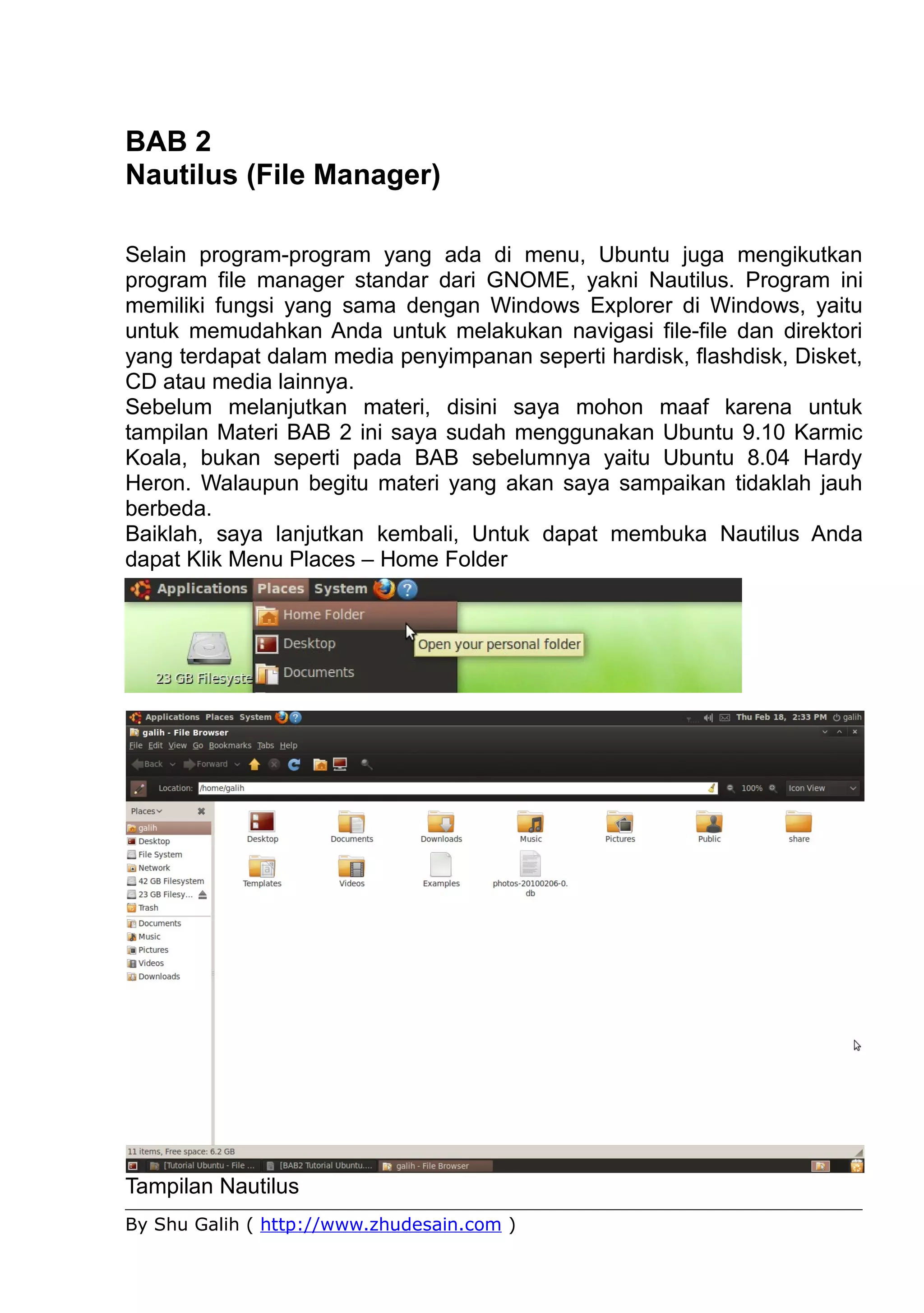 Bab2 tutorialubuntu | PDF