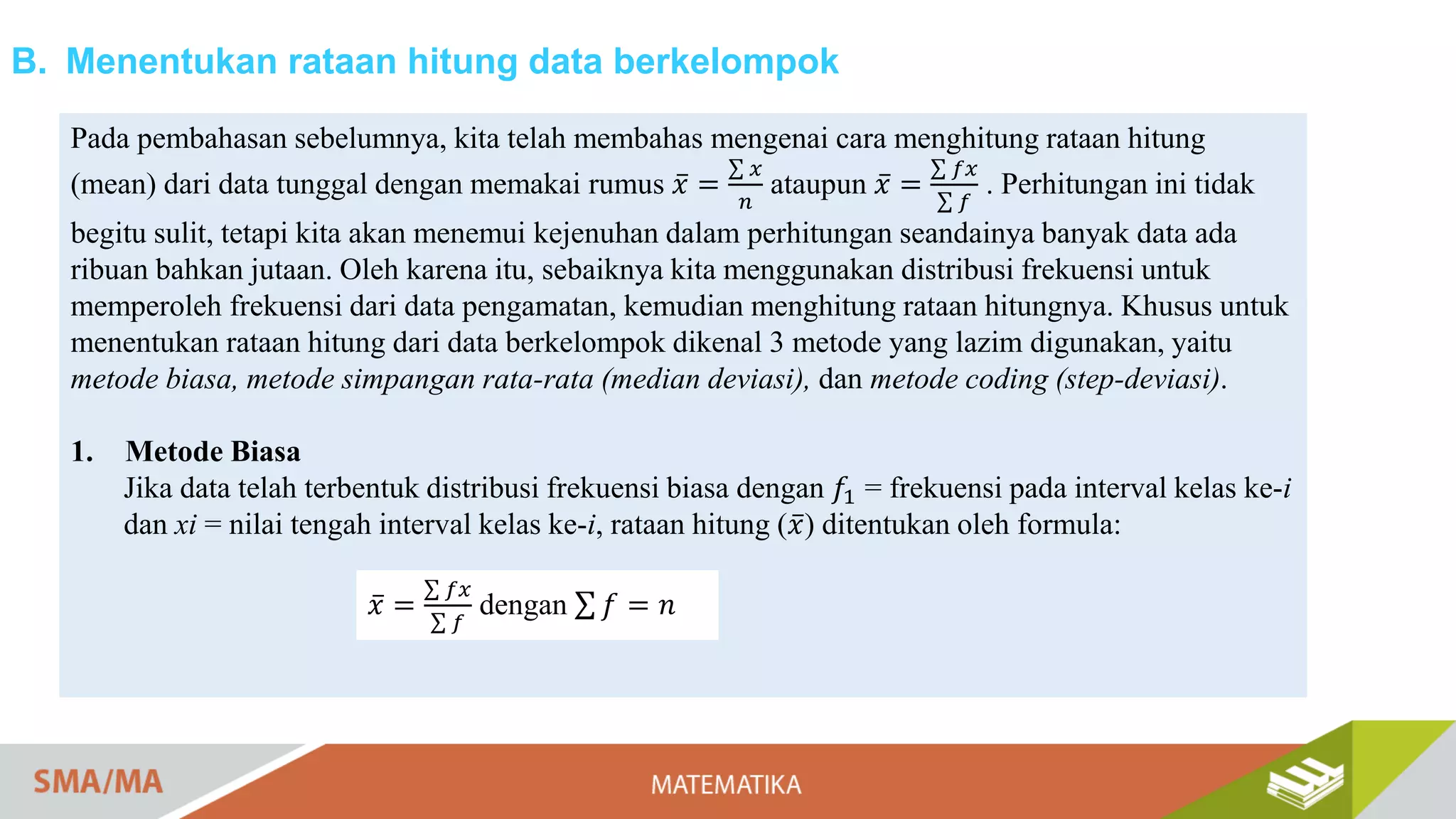 BAB 2 UKURAN PEMUSATAN DAN PENYEBARAN DATA BERKELOMPOK.pptx
