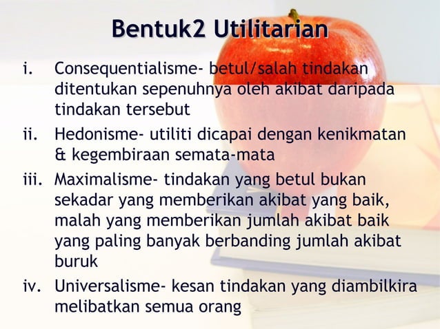 Bab 2 utilitarianisme | PPT