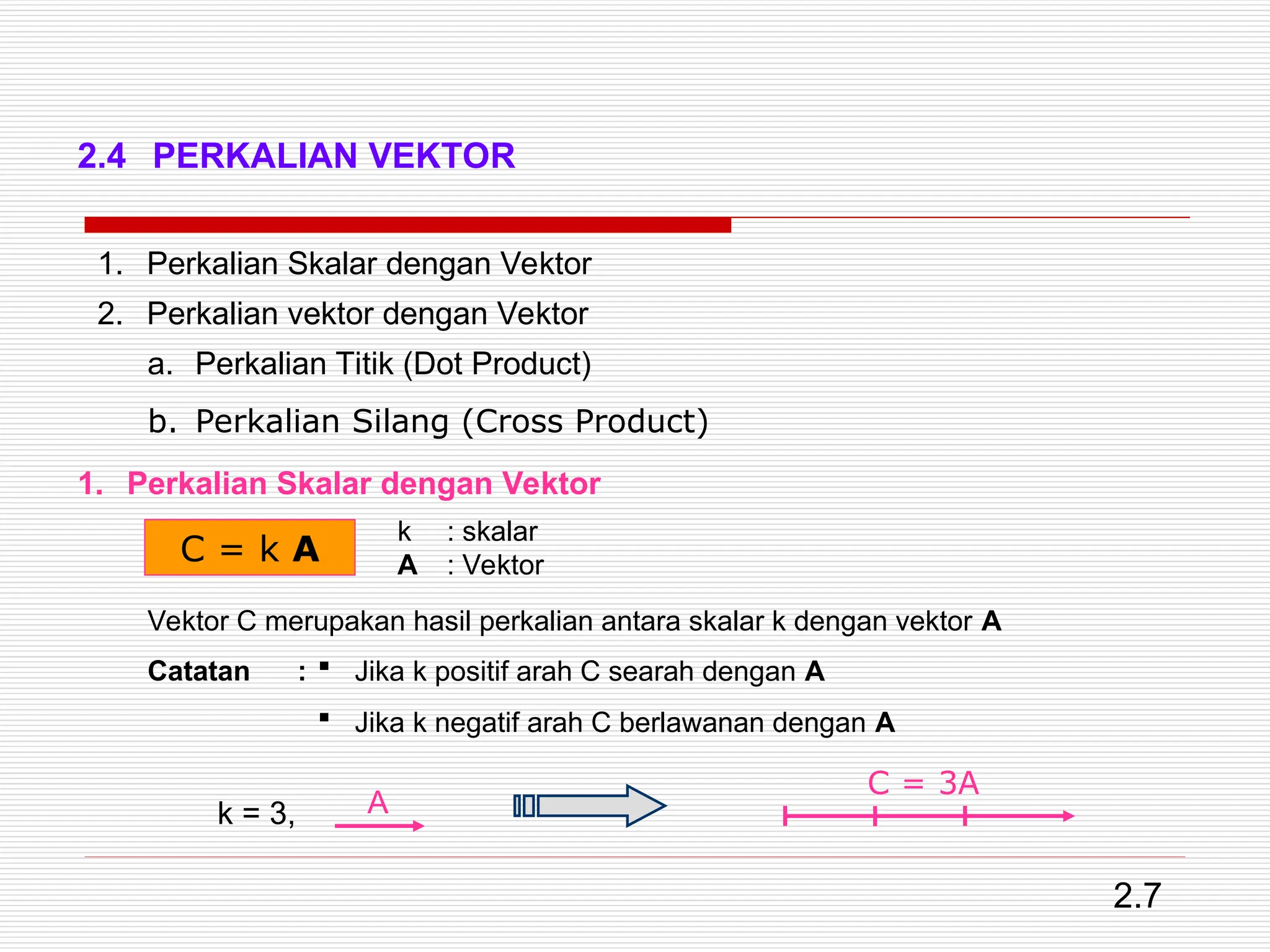 Vektor, notasi vektor, perkalian vektor.ppt