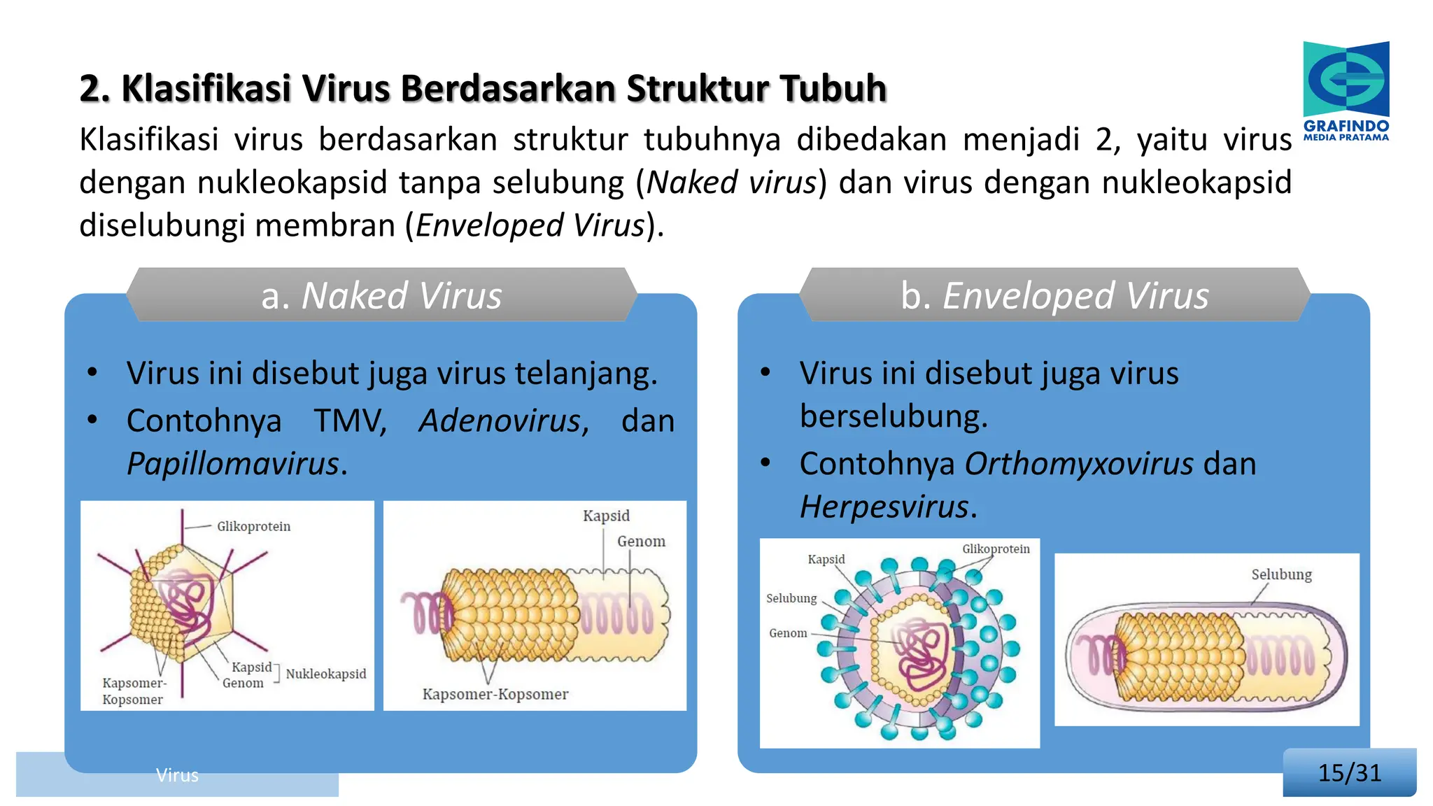 PPT Biologi SMA kelas 10 Virus Bab 2 Kumer | PDF