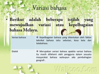 BAB 3 - DINAMIKA BAHASA MELAYU | PPTX