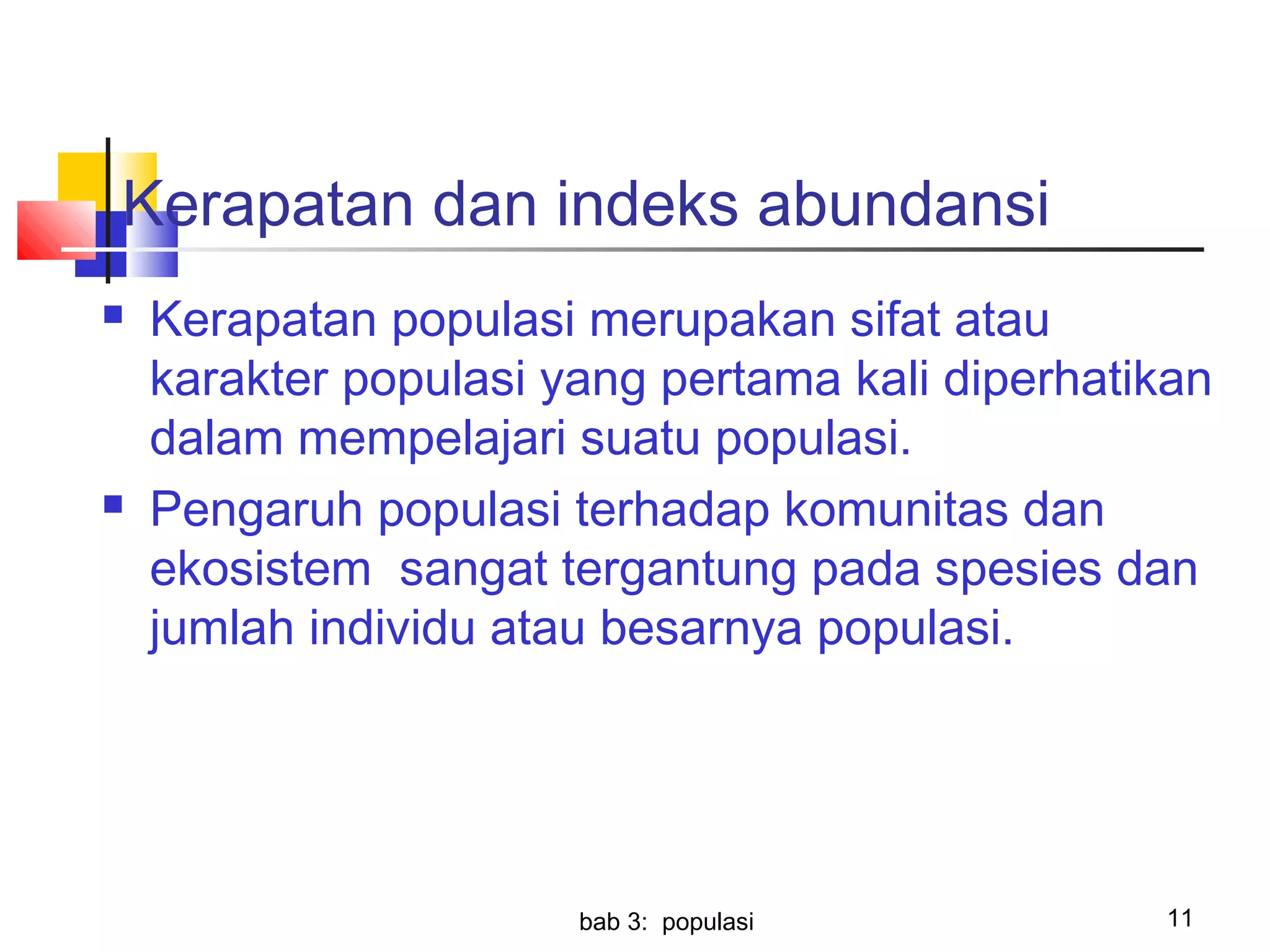 Bab 3. populasi dalam ekosistem | PPT