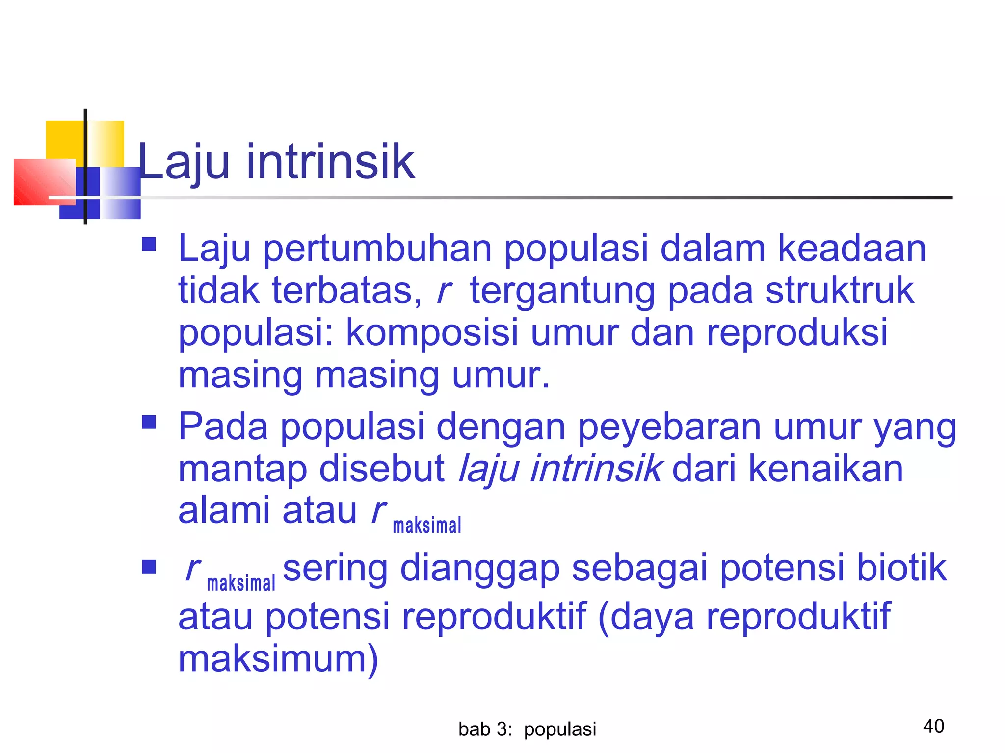 Bab 3. populasi dalam ekosistem | PPT