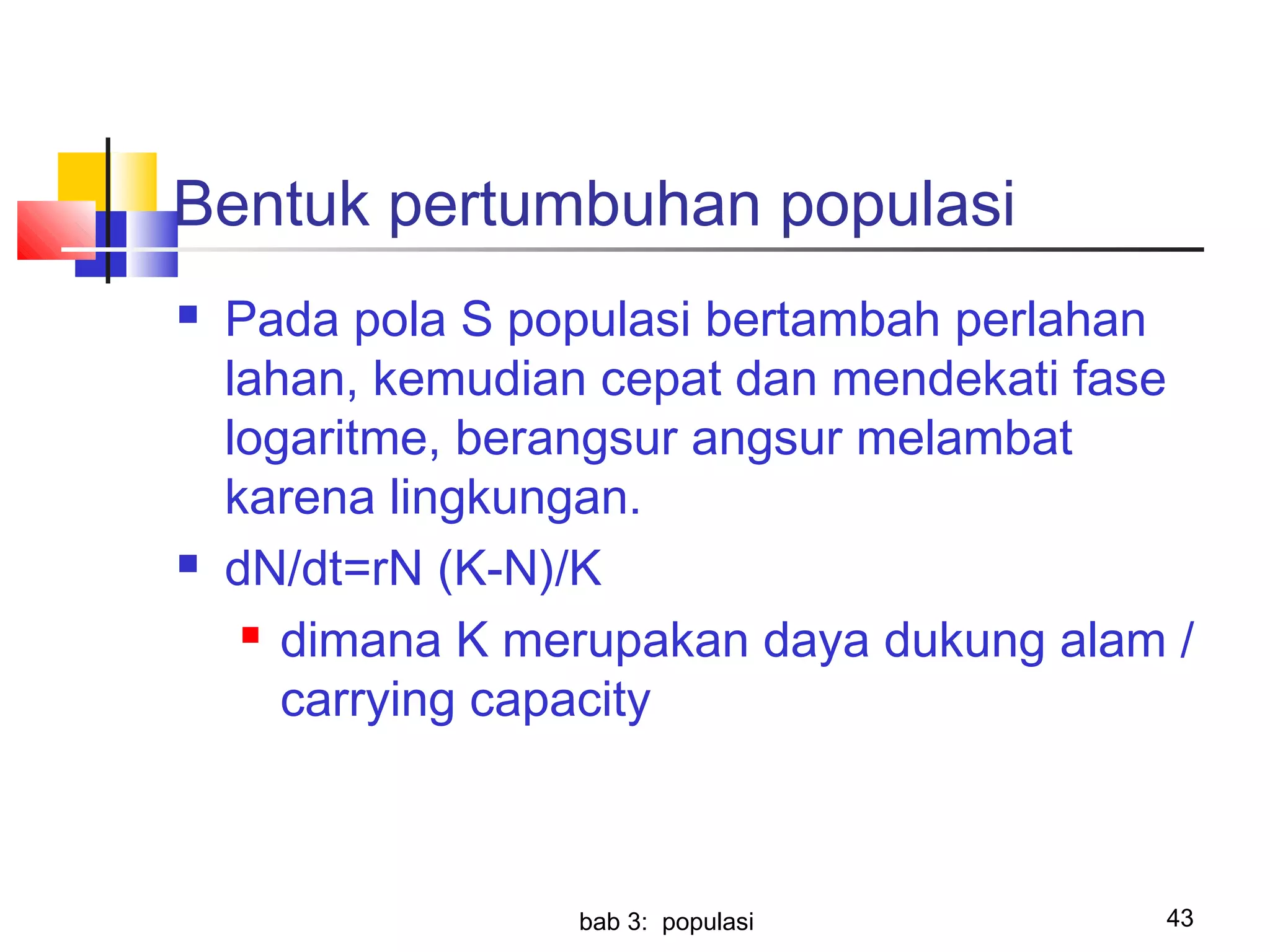 Bab 3. populasi dalam ekosistem | PPT