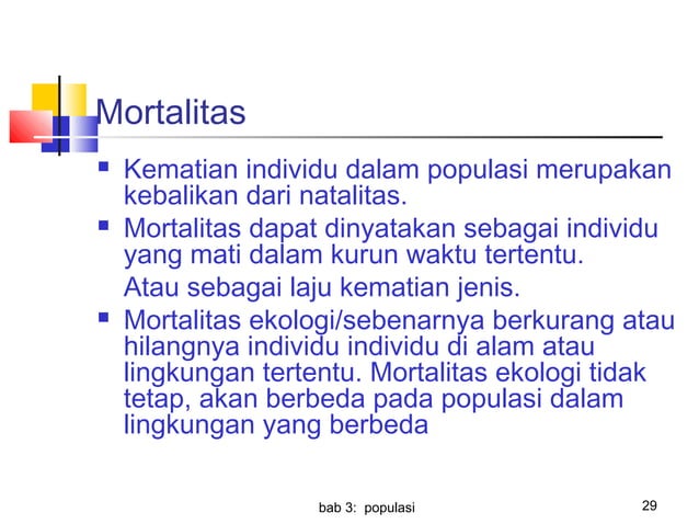 Bab 3. populasi dalam ekosistem | PPT