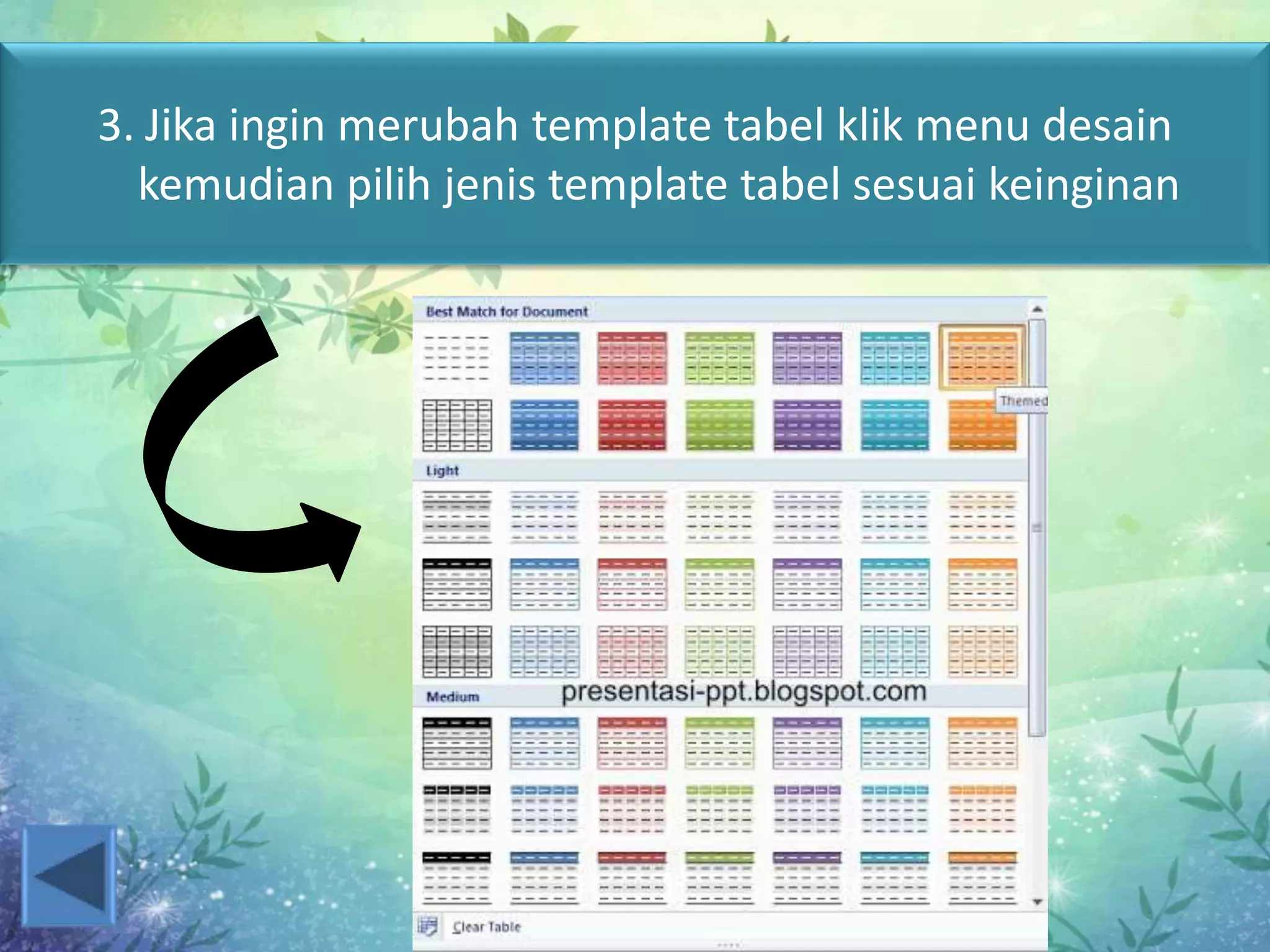 Materi TIK kelas 9 "Membuat tabel,grafik,dan diagram organisasi" | PPT