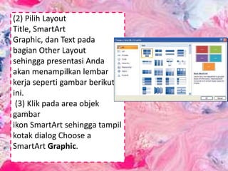 Bab 3 :MENAMBAHKAN TABEL GRAFIK DAN DIAGRAM | PPTX