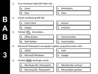 Bab 3 :MENAMBAHKAN TABEL GRAFIK DAN DIAGRAM | PPTX