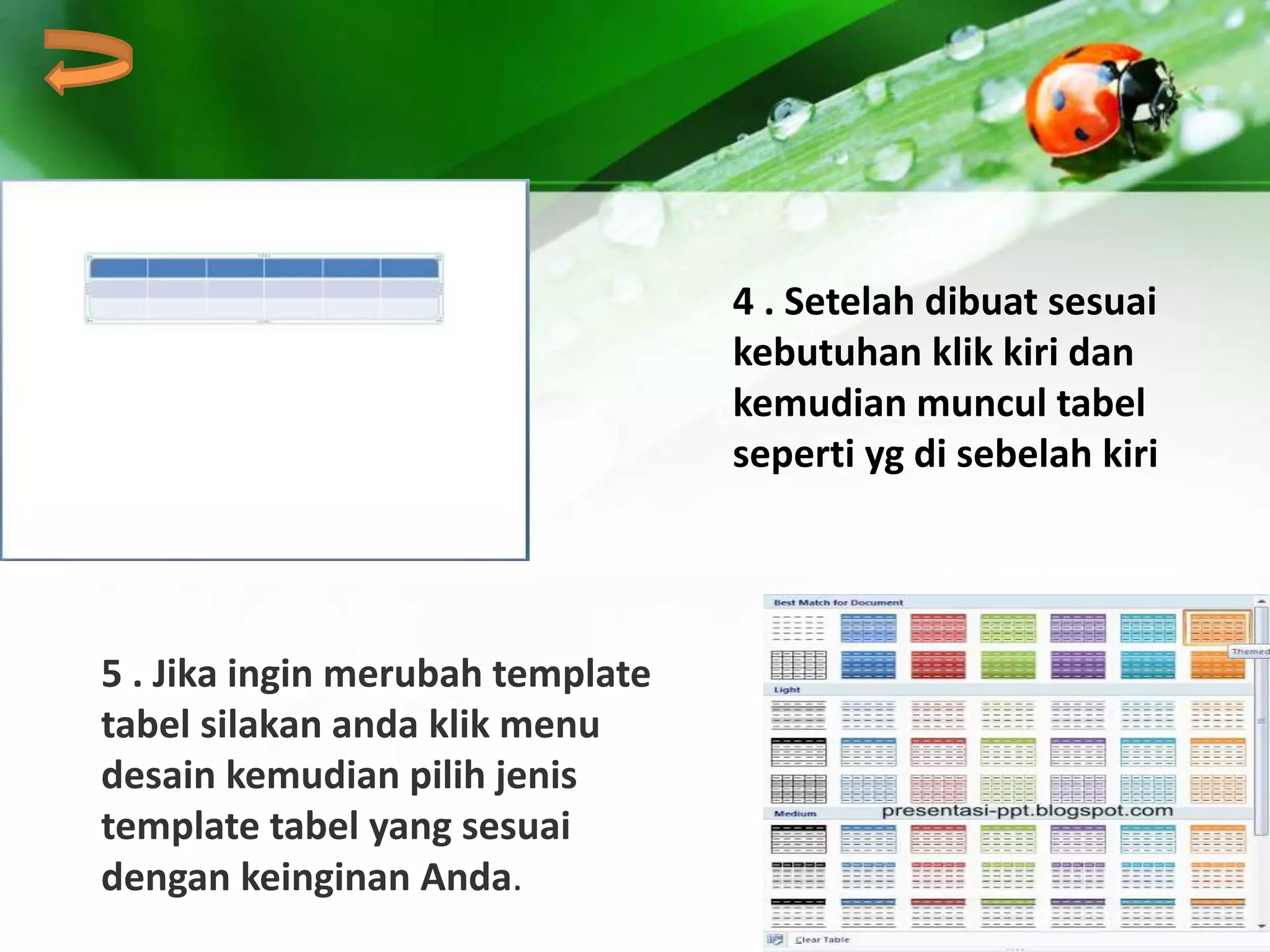 Bab 3 Pembuatan Tabel, Grafik, Dan Diagram | PPTX