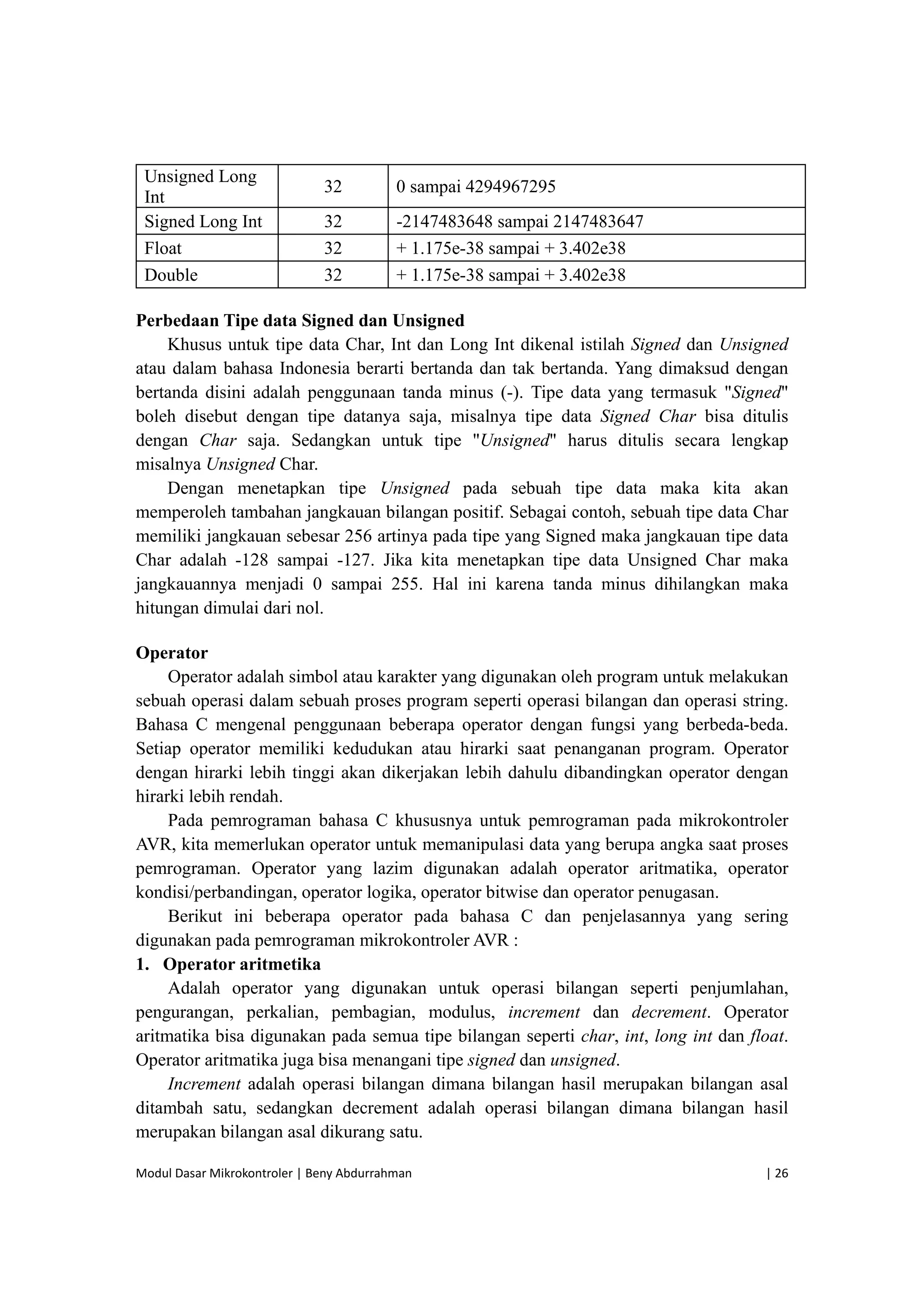 Modul Mikrokontroler - Bab 3. Pemrograman Mikrokontroler | PDF