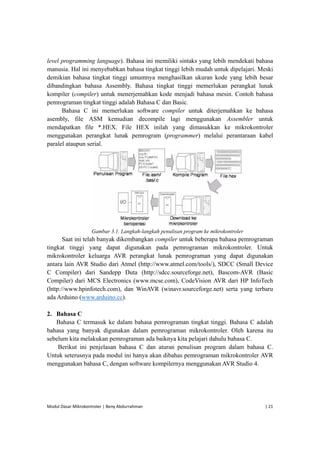 Modul Mikrokontroler - Bab 3. Pemrograman Mikrokontroler | PDF