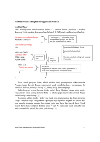 Modul Mikrokontroler - Bab 3. Pemrograman Mikrokontroler | PDF