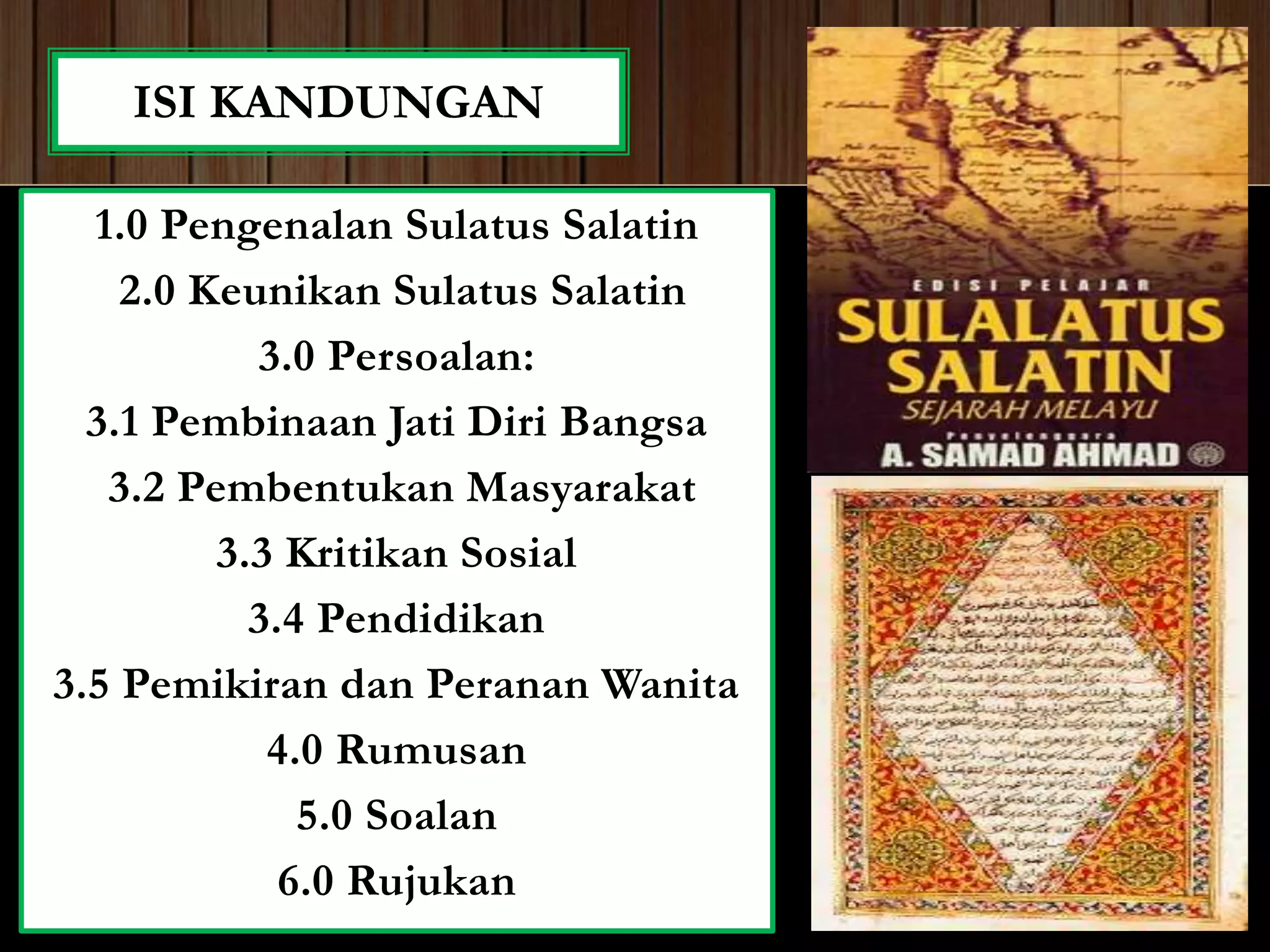 Sulalatus Salatin/Wacana Sejarah Melayu | PPTX
