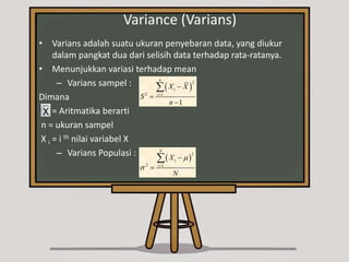 Bab 3. Ukuran-Ukuran Numerik Statistik Deskriptif | PPTX