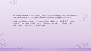 MPU 1212 (Bab 3: INTONASI) | PDF