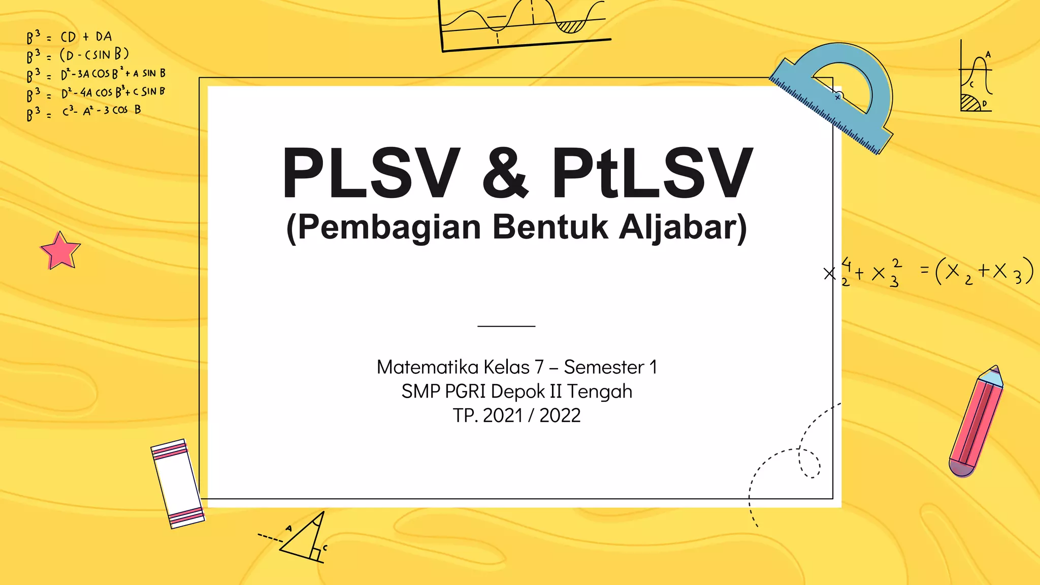 PLSV & PtLSV (Review Pembagian Bentuk Aljabar) - P6 | PDF