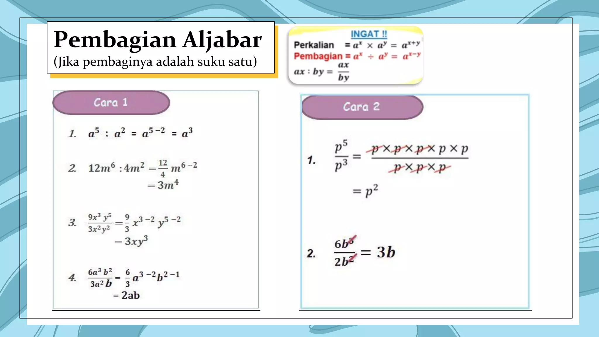 PLSV & PtLSV (Review Pembagian Bentuk Aljabar) - P6 | PDF