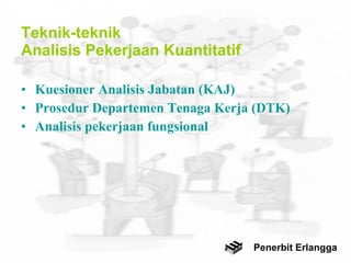 Bab 3 - Analisis Pekerjaan (Job Analysis) | PPS