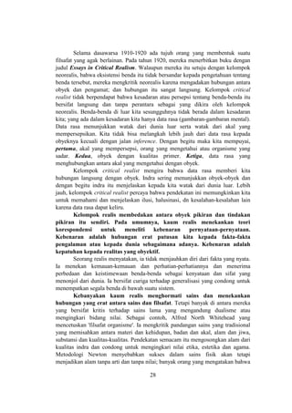 Bab 3 filsafat idealisme dan realisme | PDF