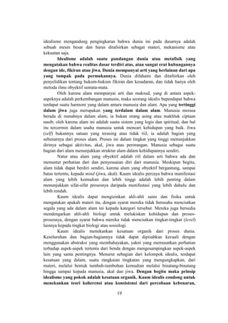 Bab 3 filsafat idealisme dan realisme | PDF