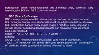 Bab 3 - Kalkulus Relasional | PPT