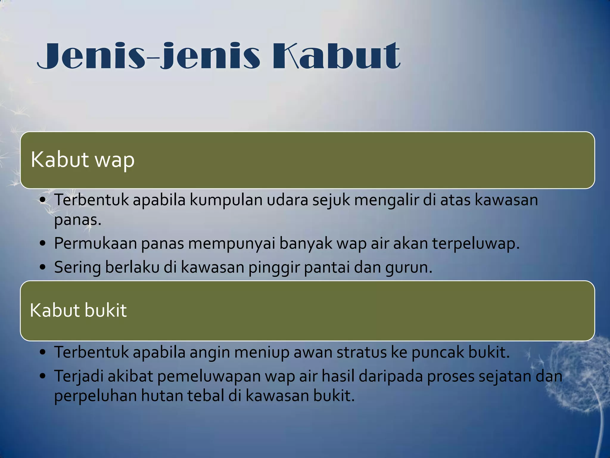 Bab 3 kelembapan udara dan kerpasan | PPTX