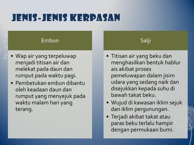 Bab 3 kelembapan udara dan kerpasan | PPTX