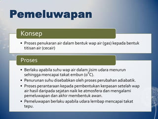 Bab 3 kelembapan udara dan kerpasan | PPTX