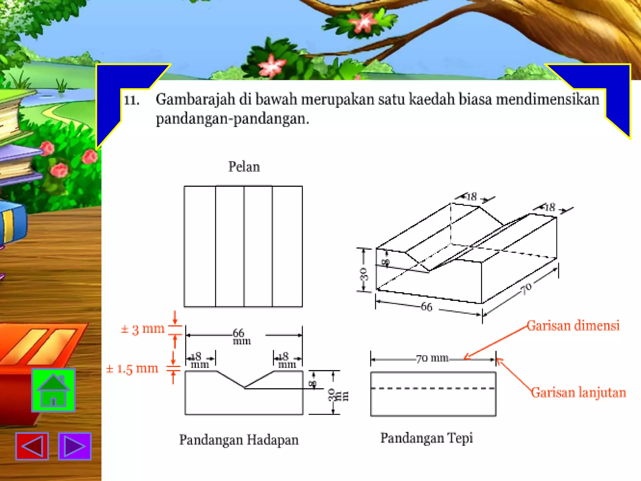 Bab 3 lukisan teknik - unjuran ortografik | PPTX